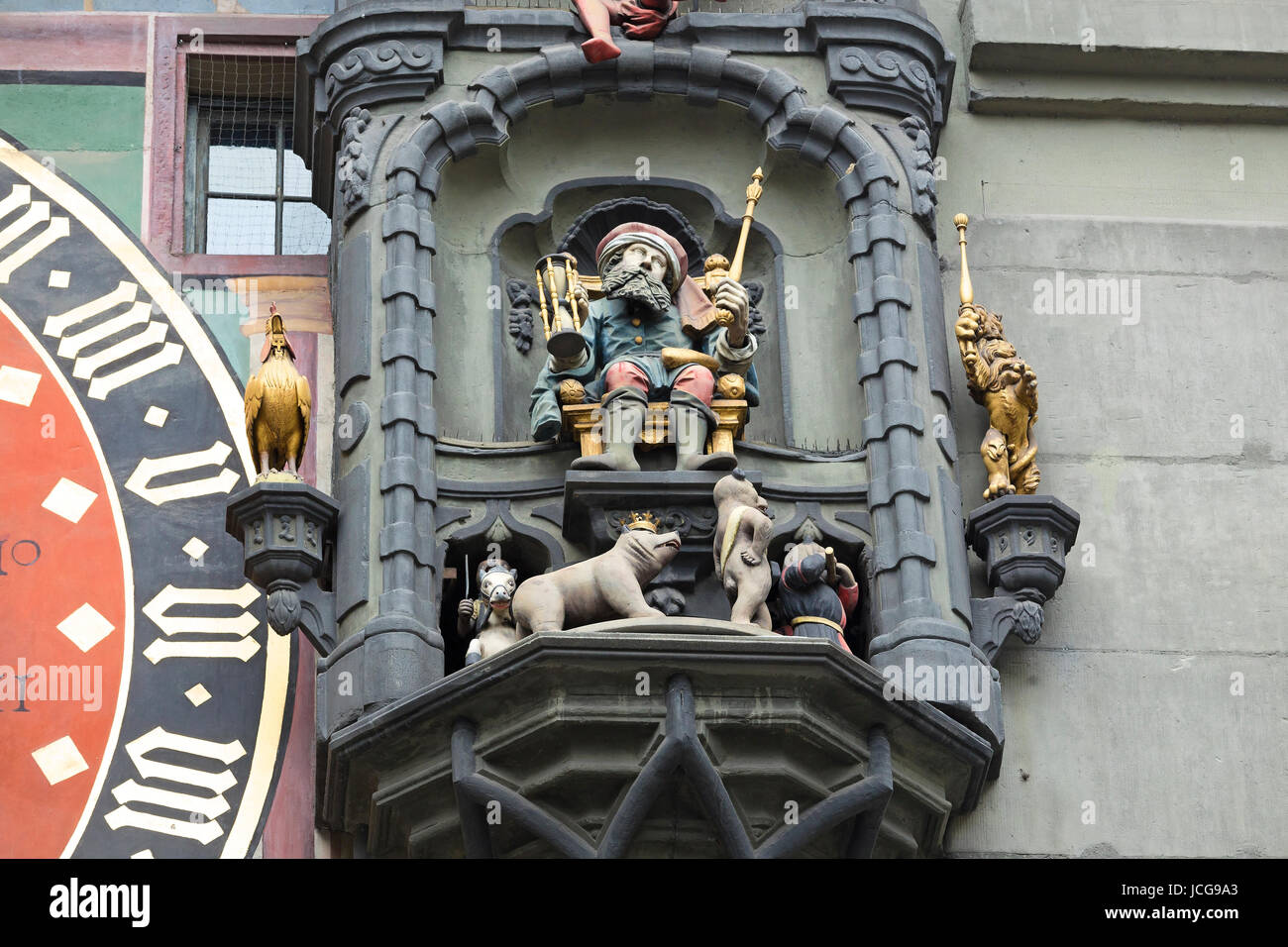 Details of Zytglogge clock tower, Bern, Switzerland Stock Photo - Alamy