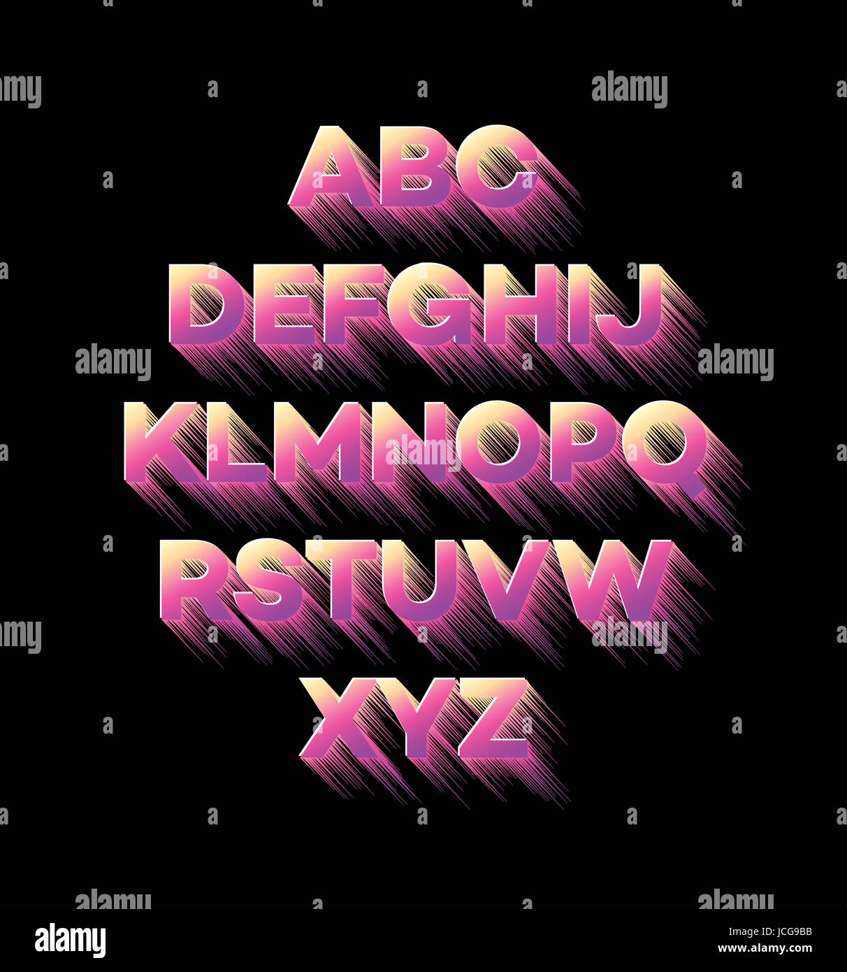 Neon alphabet hi-res stock photography and images - Alamy