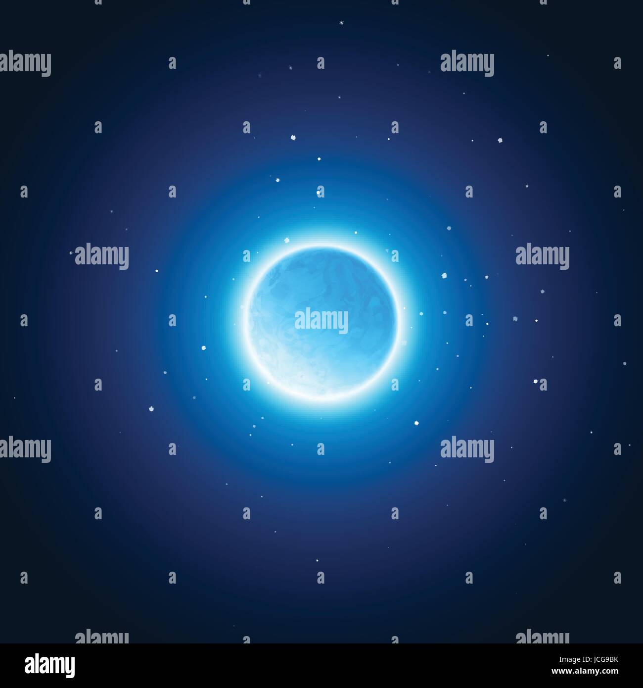 Cosmic glow of the planet background. Vector illustration Stock Vector ...
