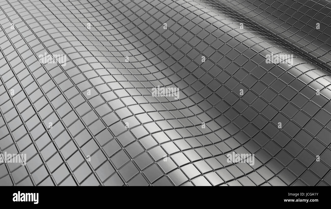 abstract chrome background - 3d render Stock Photo - Alamy