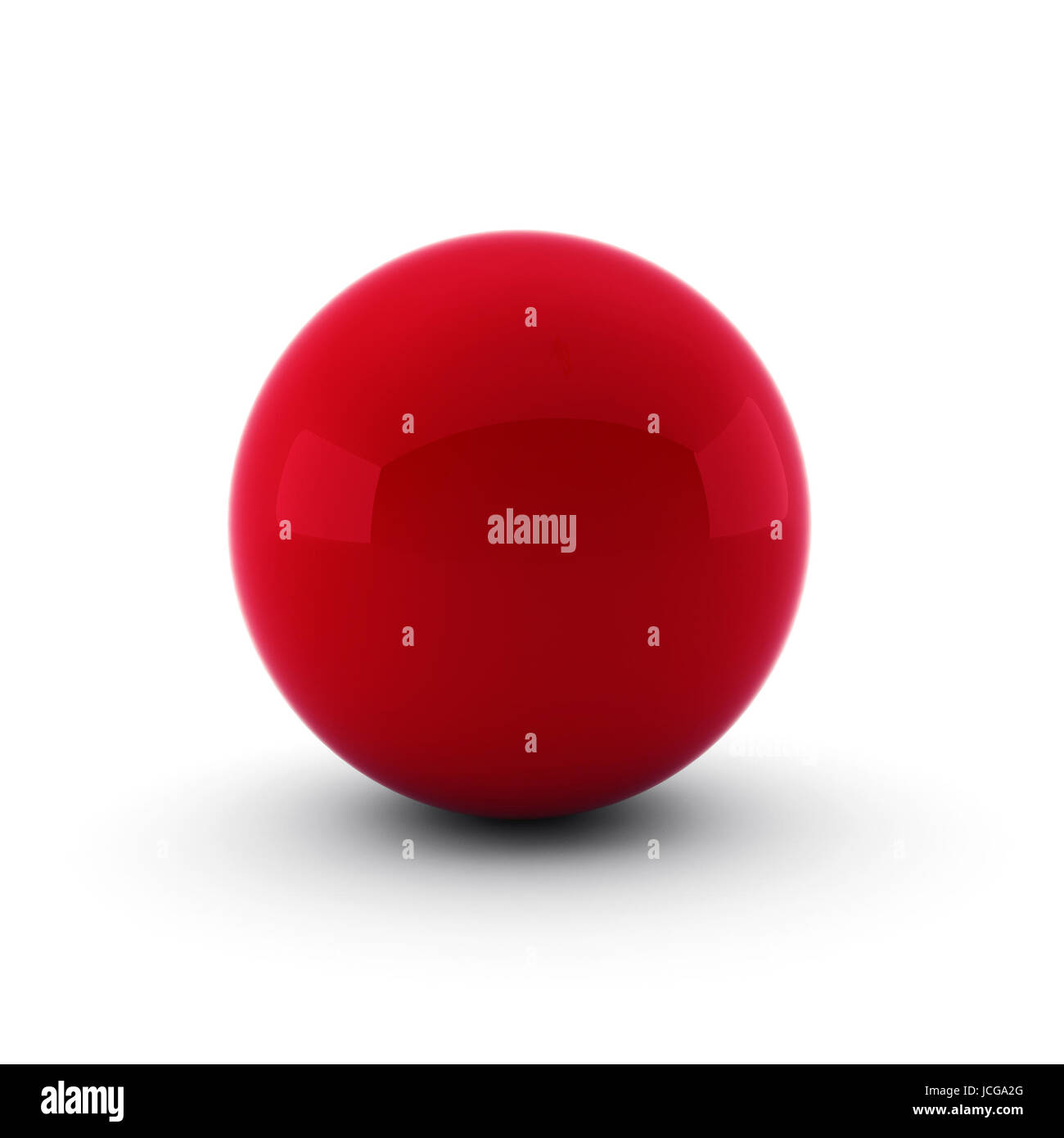 3d render of red ball on white Stock Photo - Alamy