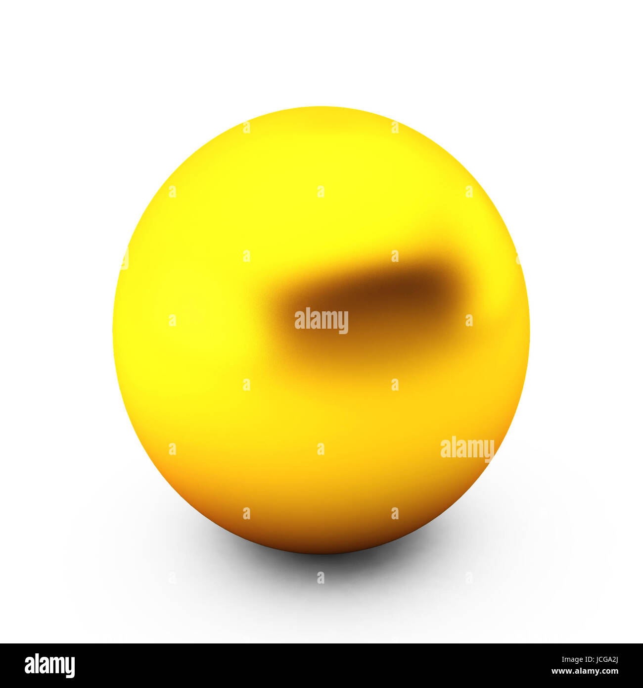 3d render of gold ball on white Stock Photo - Alamy