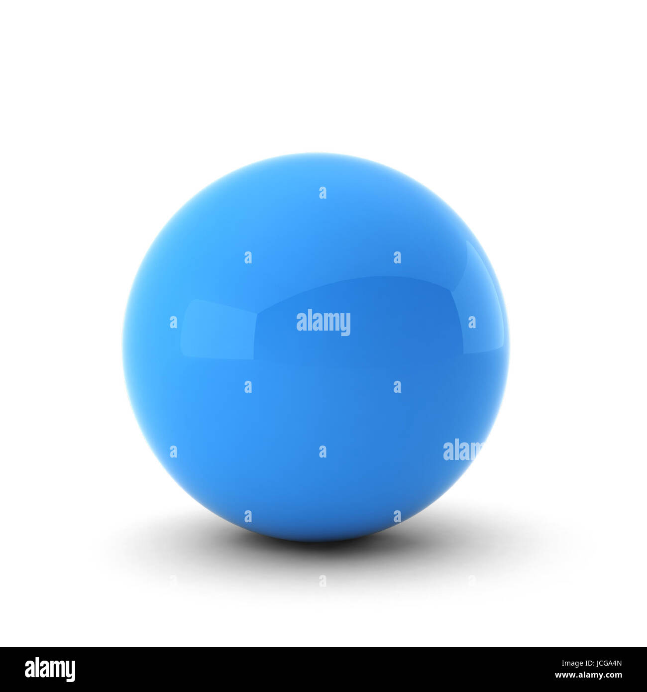 3d render of blue ball on white Stock Photo - Alamy