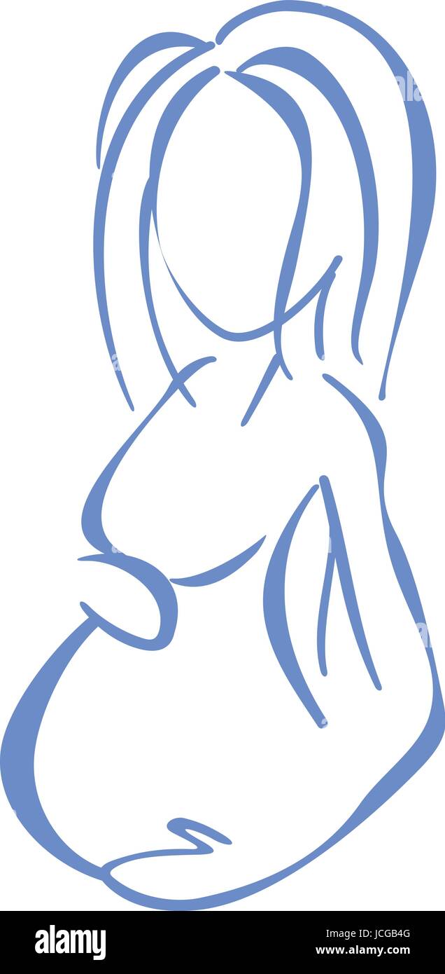 Belly symbol Stock Vector Images - Alamy