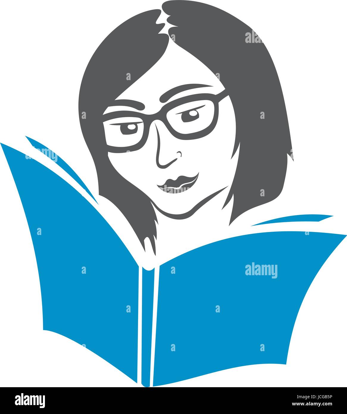 Woman education library Stock Vector Images - Alamy