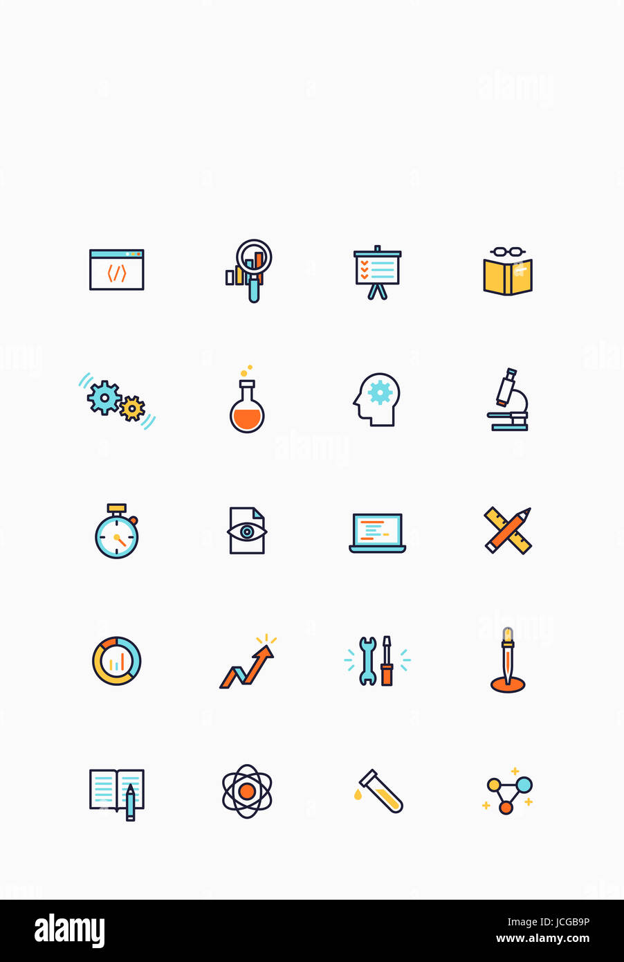 Set of various icons Stock Photo - Alamy