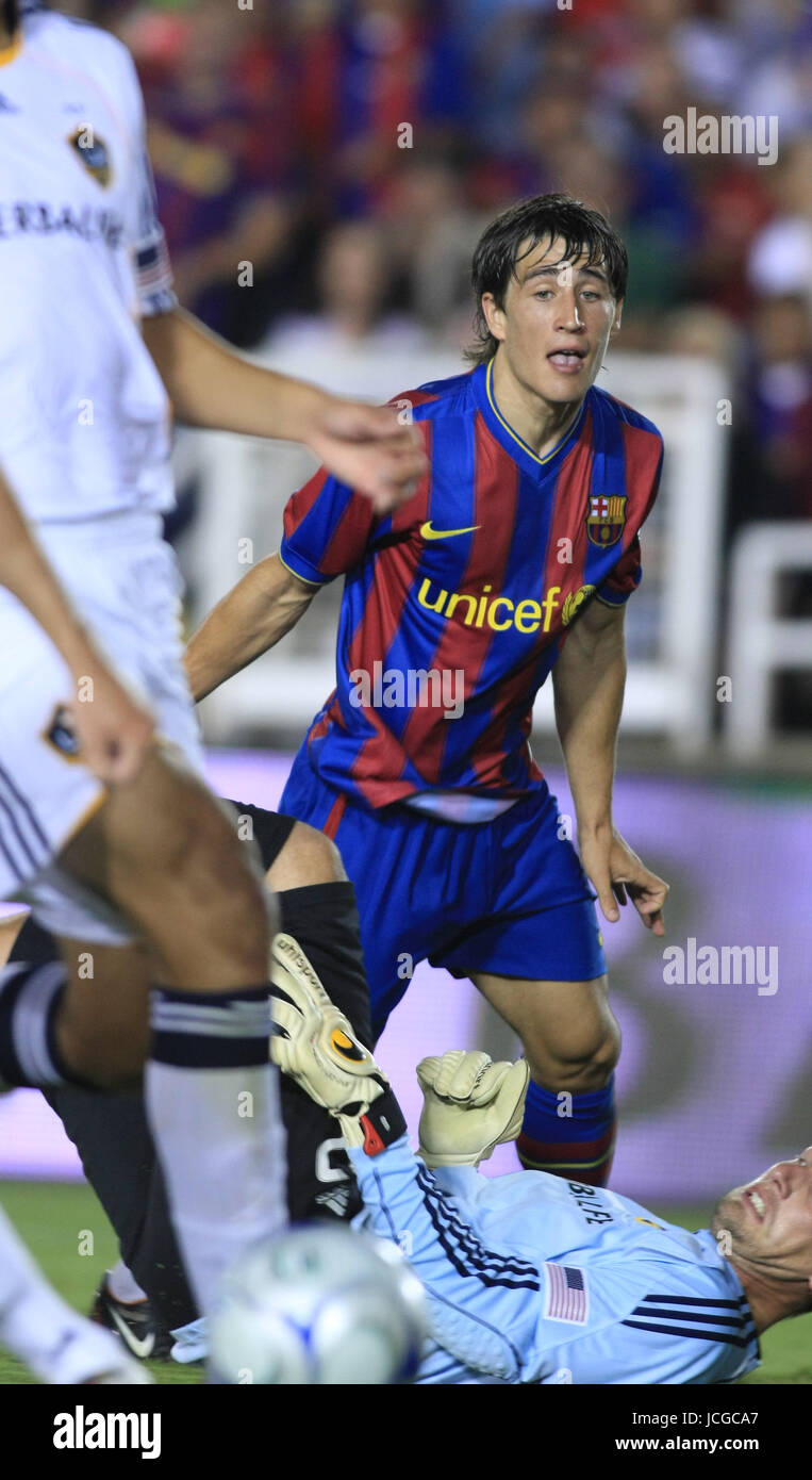 KRKIC BOJAN STRIKE CLEARED OFF THE LINE LOS ANGELES GALAXY V FC BARCELONA LOS ANGELES GALAXY V ...