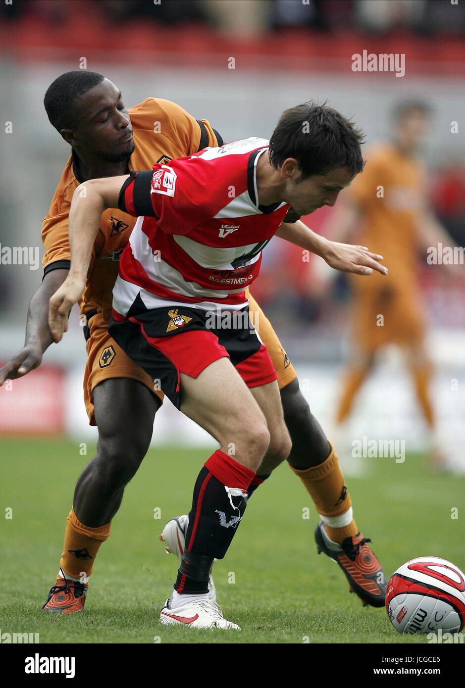 BRIAN STOCK & SYLVAN EBANKS-BLAKE DONCASTER V WOLVES DONCASTER V WOLVES ...