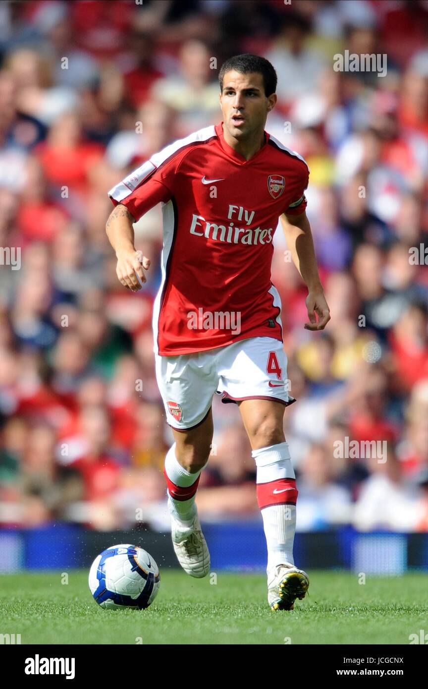 CESC FABREGAS ARSENAL FC ARSENAL V GLASGOW RANGERS EMIRATES STADIUM ...