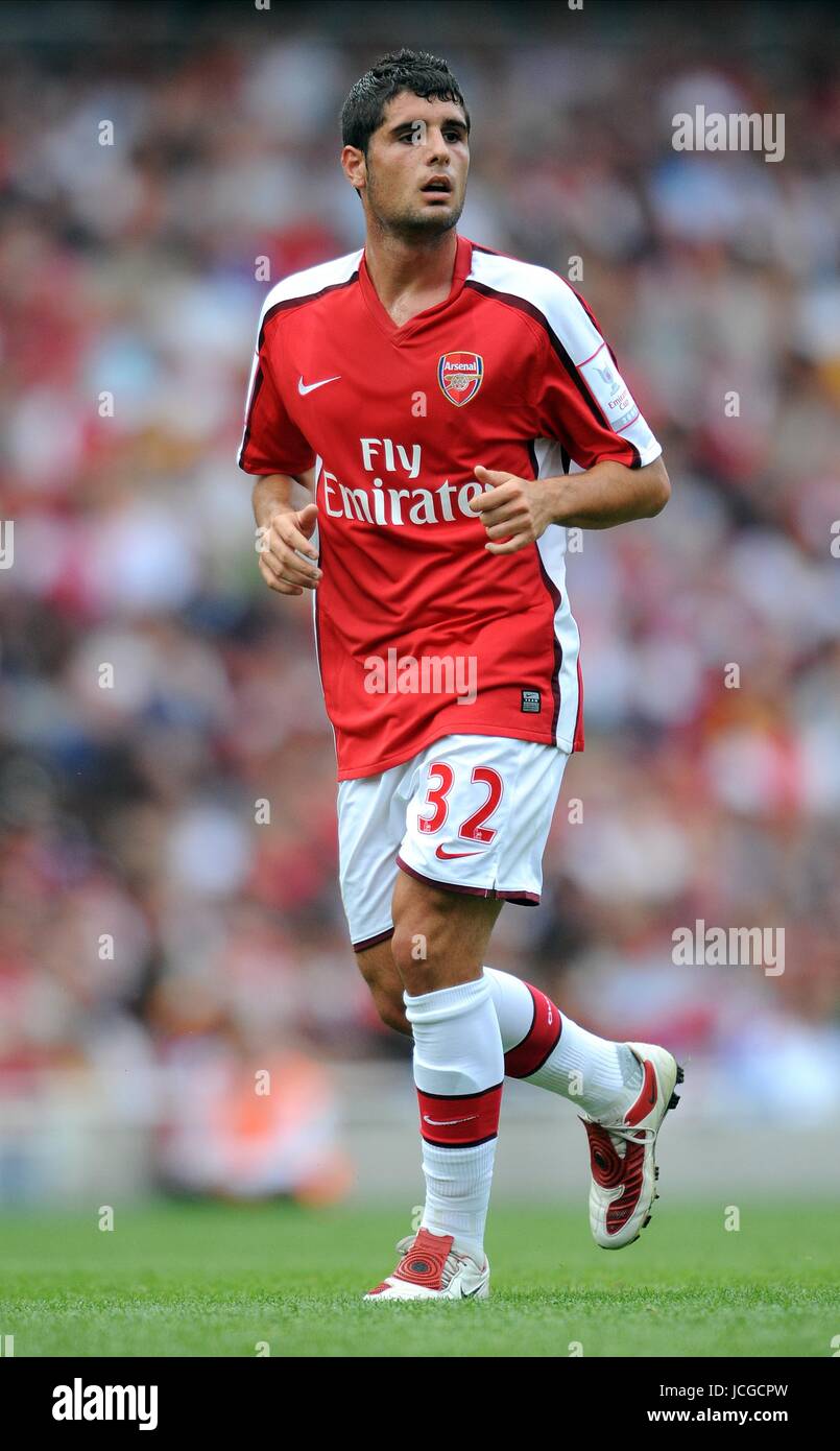 FRAN MERIDA ARSENAL FC ARSENAL V GLASGOW RANGERS EMIRATES STADIUM ...