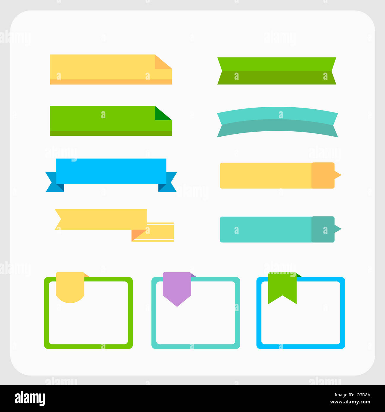 Various labels of ribbons Stock Photo - Alamy