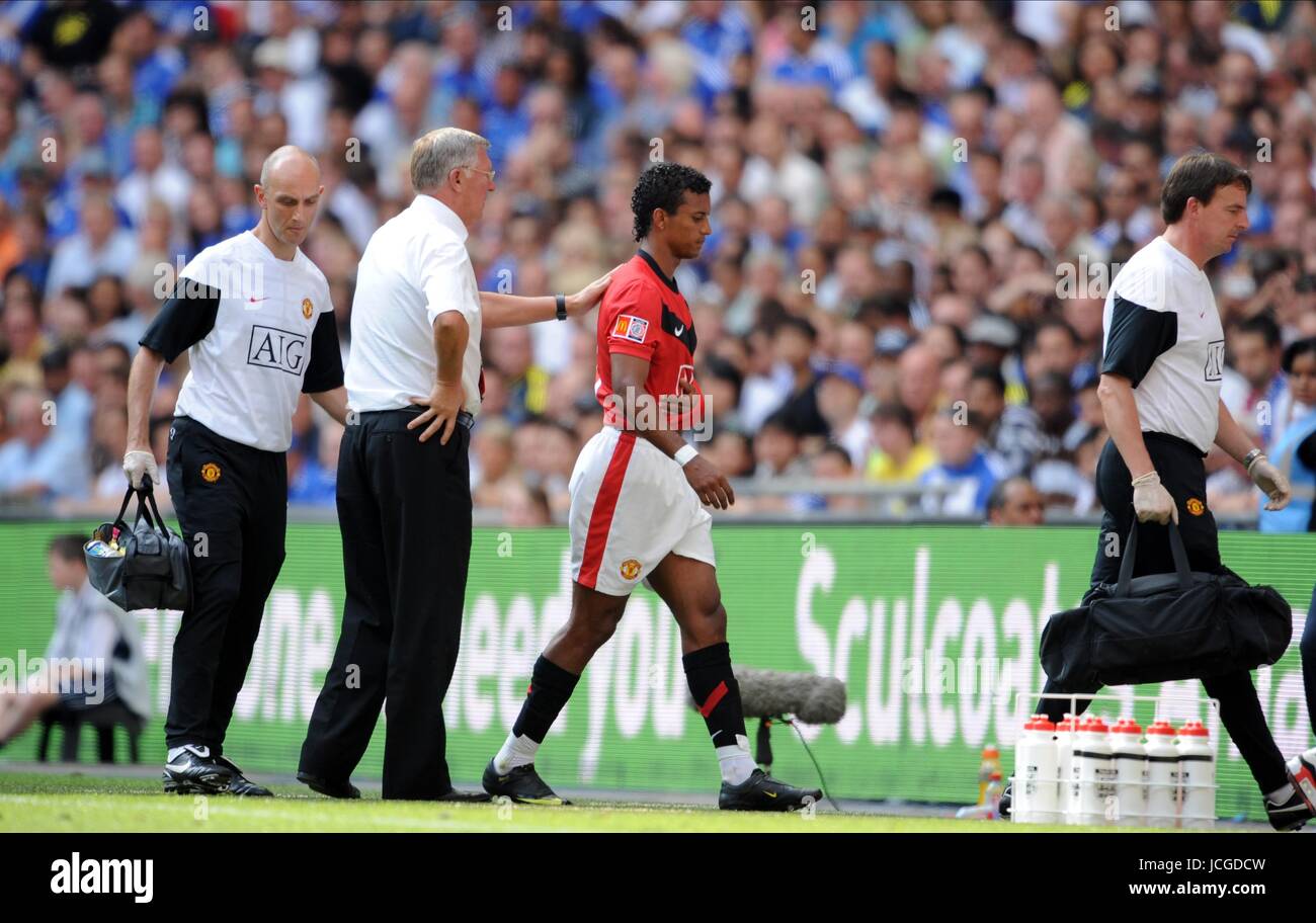 NANI LEAVES THE FIELD WITH INJURY CHELSEA V MANCHESER UNITED CHELSEA V ...