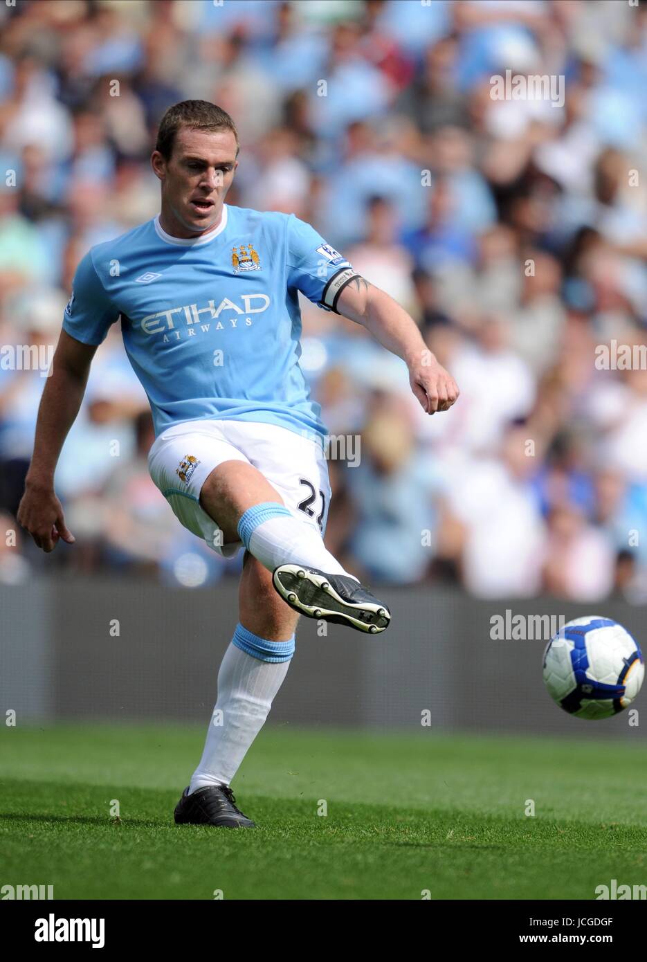 RICHARD DUNNE MANCHESTER CITY FC MANCHESTER CITY V GLASGOW CELTIC CITY ...