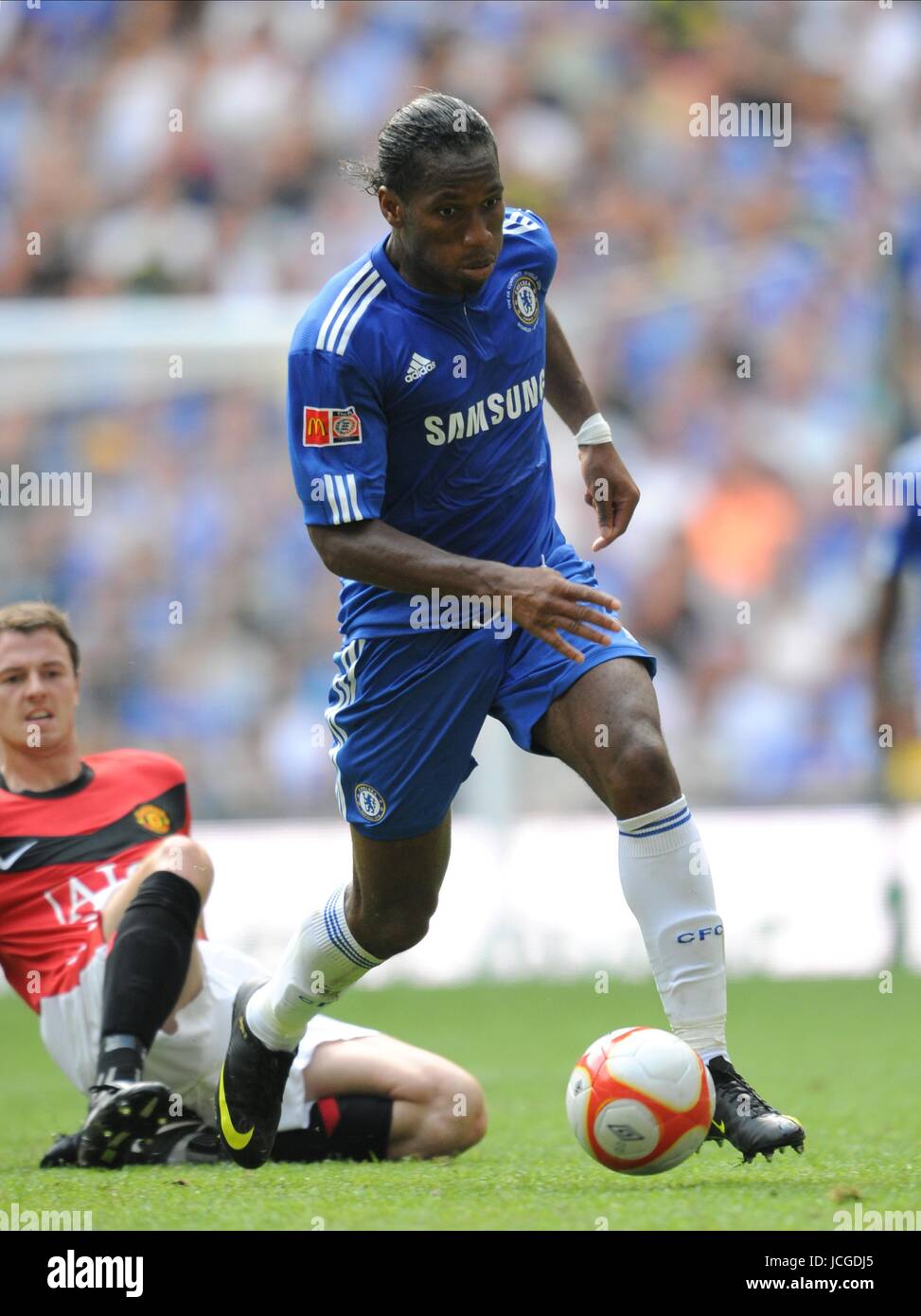 DIDIER DROGBA CHELSEA FC CHELSEA V MANCHESER UNITED WEMBLEY STADIUM ...