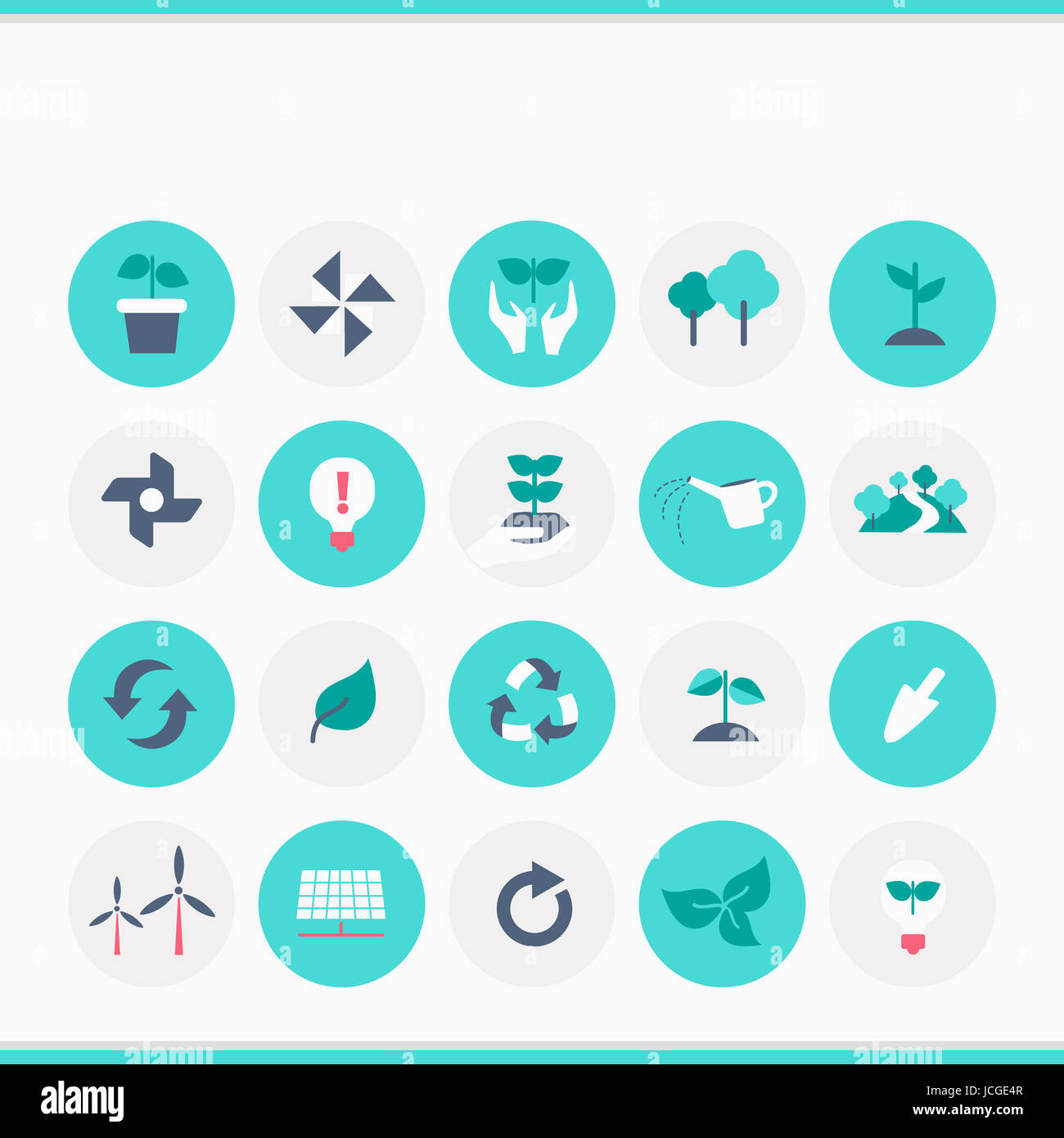 Icon set related to environmental protection Stock Photo - Alamy