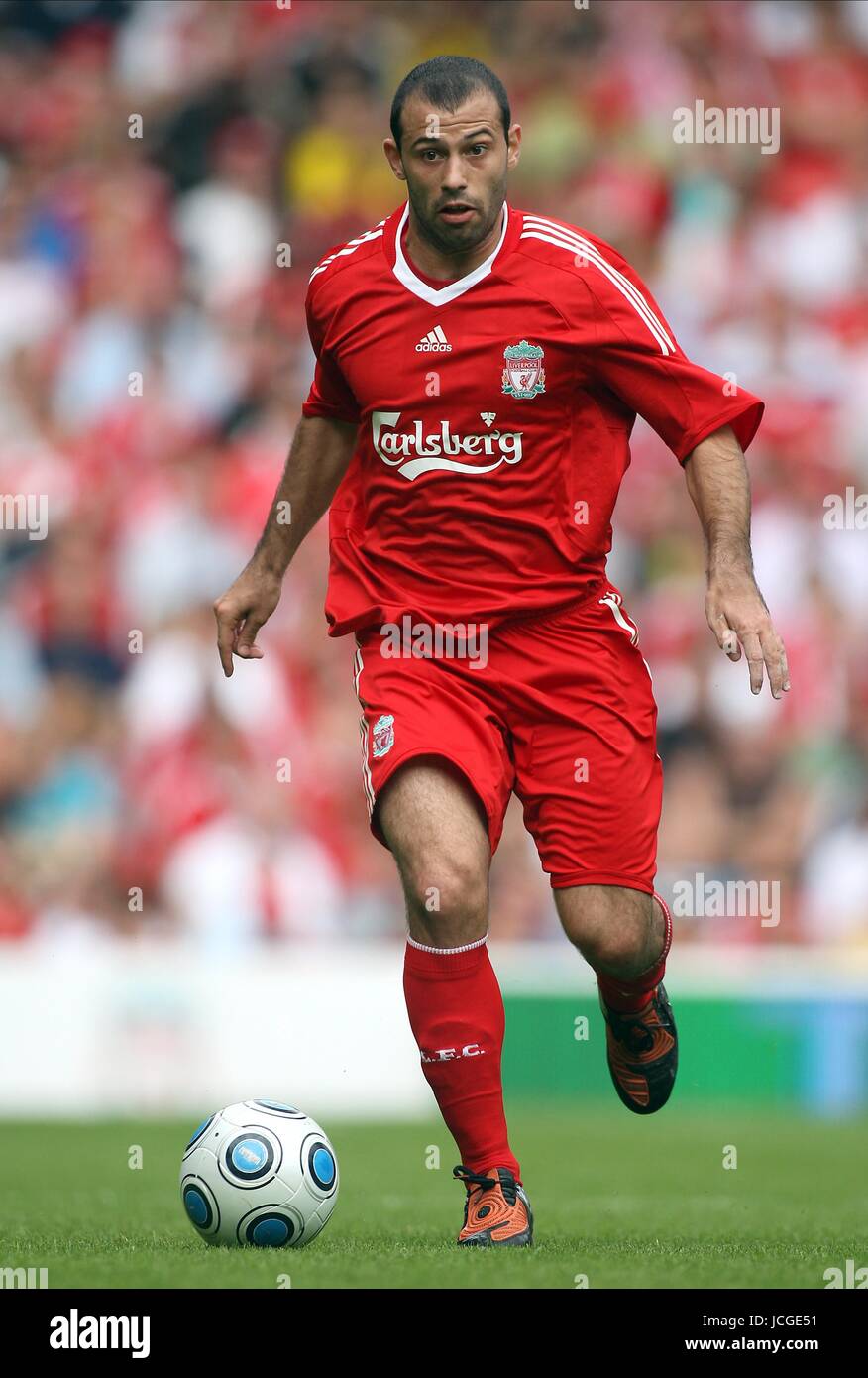 JAVIER MASCHERANO LIVERPOOL FC LIVERPOOL V ATHLETICO MADRID ANFIELD ...