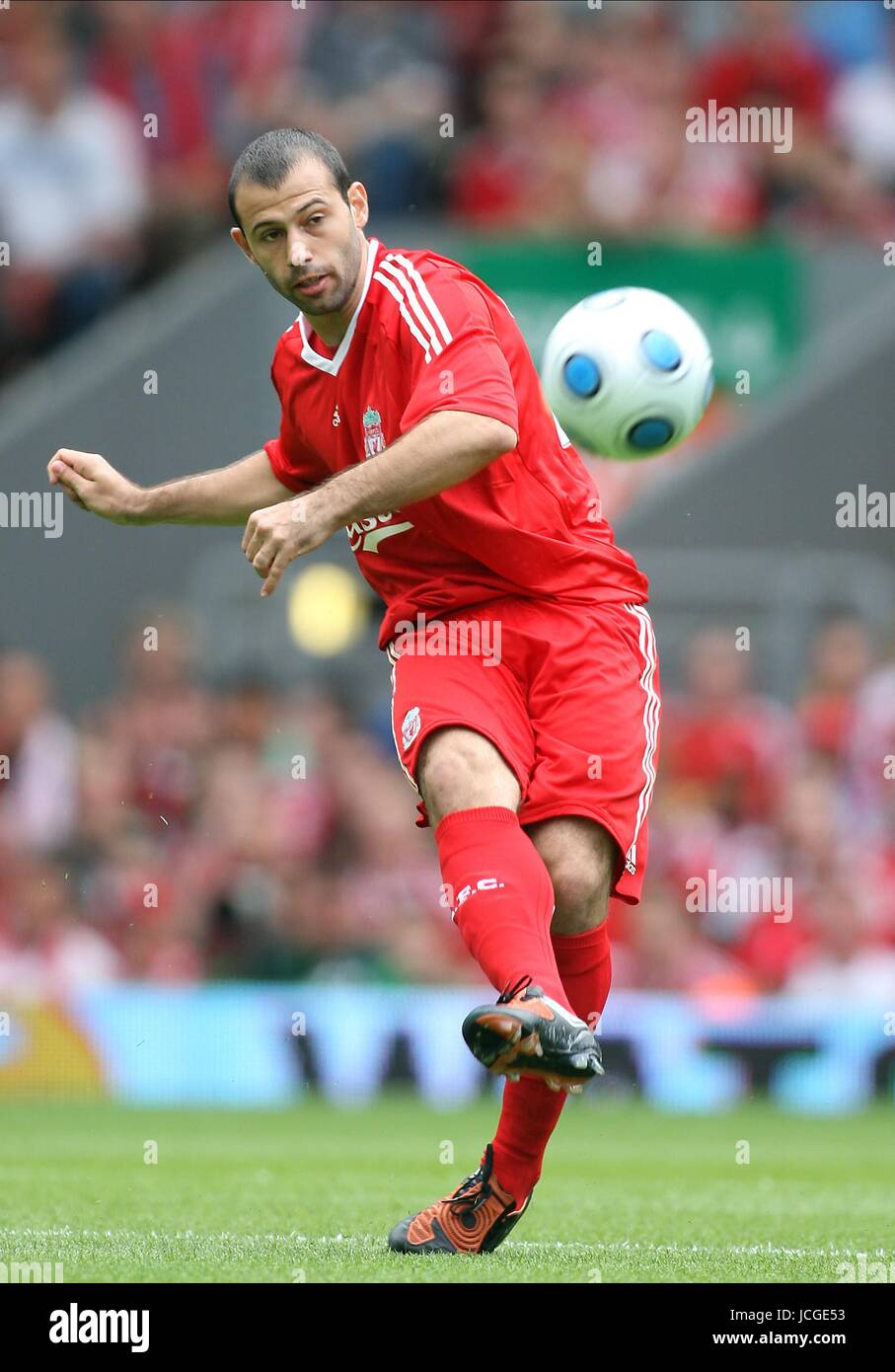 JAVIER MASCHERANO LIVERPOOL FC LIVERPOOL V ATHLETICO MADRID ANFIELD ...