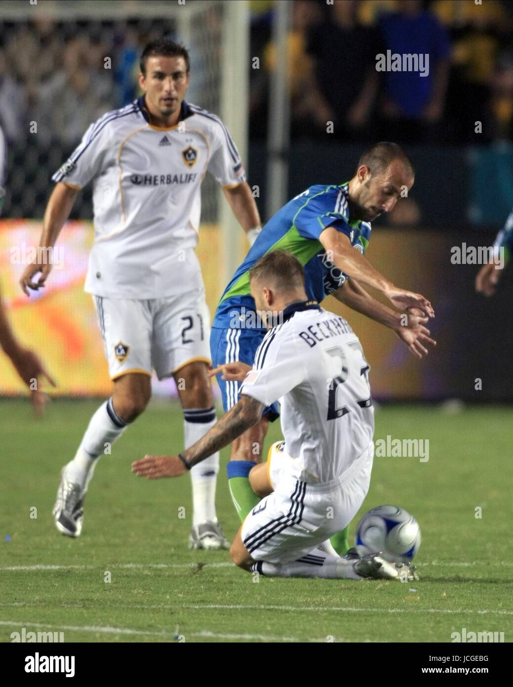 Beckham sent off hi-res stock photography and images - Alamy