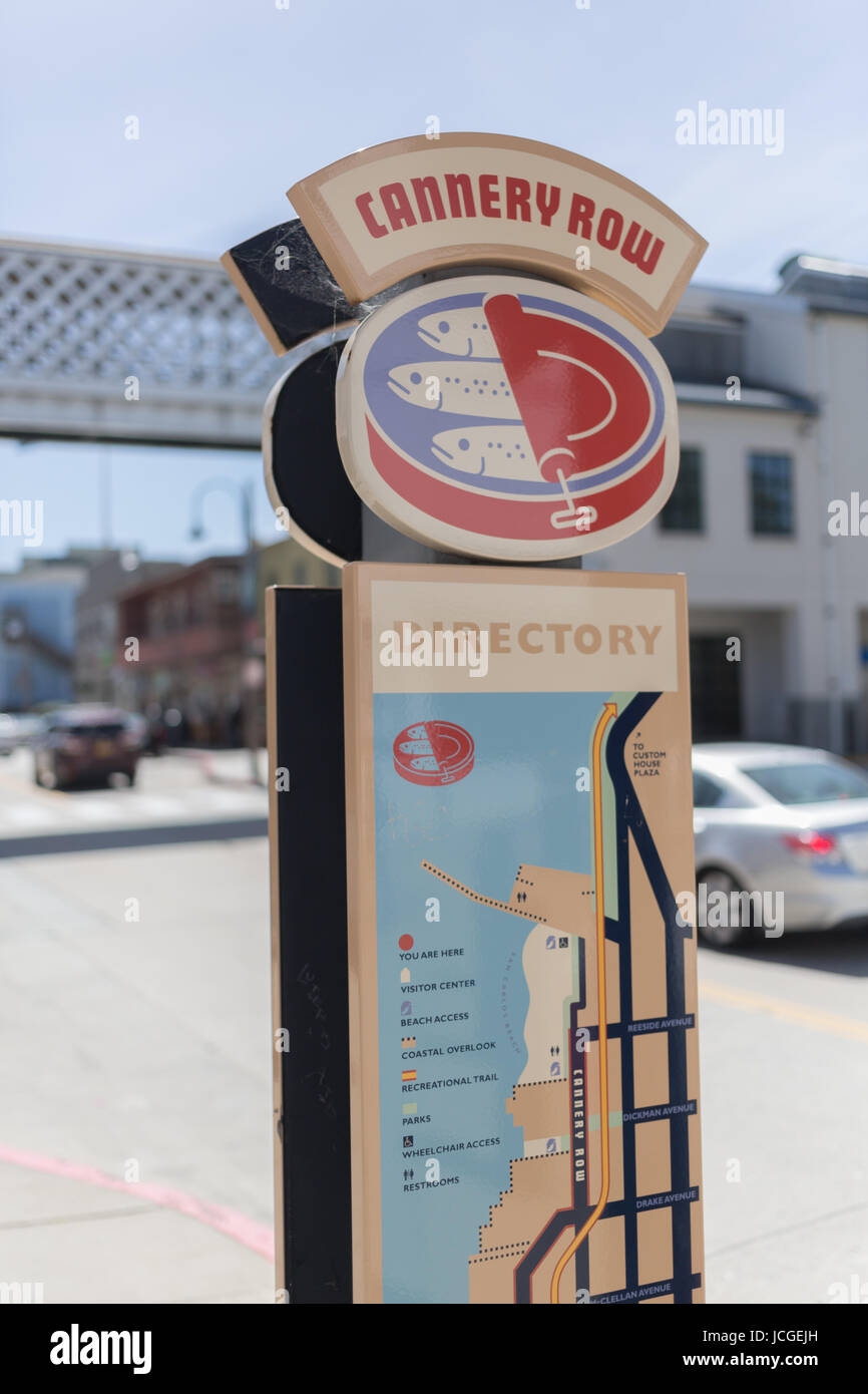 Monterey map hi-res stock photography and images - Alamy