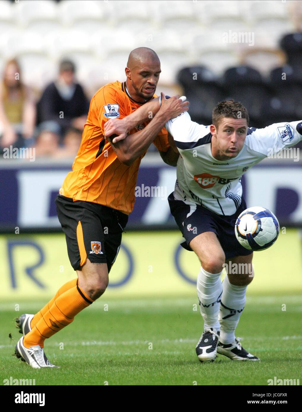 CALEB FOLAN & GARY CAHILL BOLTON WANDERERS FC HULL V BOLTON KC STADIUM ...