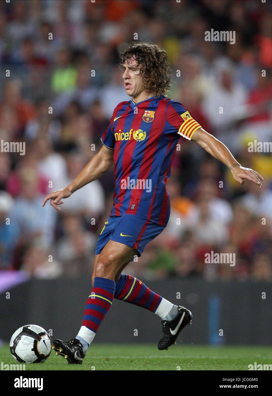 CARLES PUYOL FC BARCELONA BARCELONA V SPORTING GIJON NOU CAMP ...