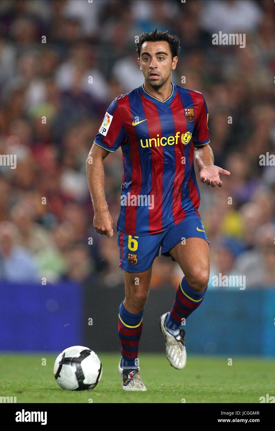 XAVI HERNANDEZ BARCELONA CF BARCELONA V SPORTING GIJON NOU CAMP ...