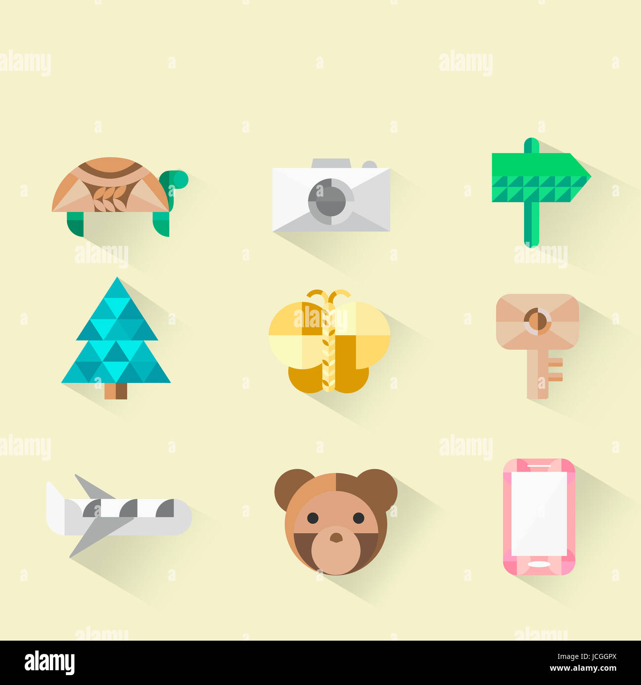 Set of various icons Stock Photo - Alamy