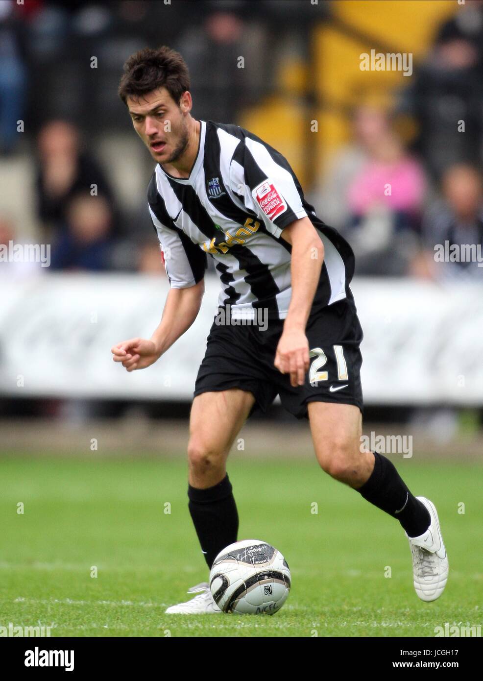 JOHNNIE JACKSON NOTTS COUNTY FC NOTTS COUNTY V BURTON ALBION MEADOW ...