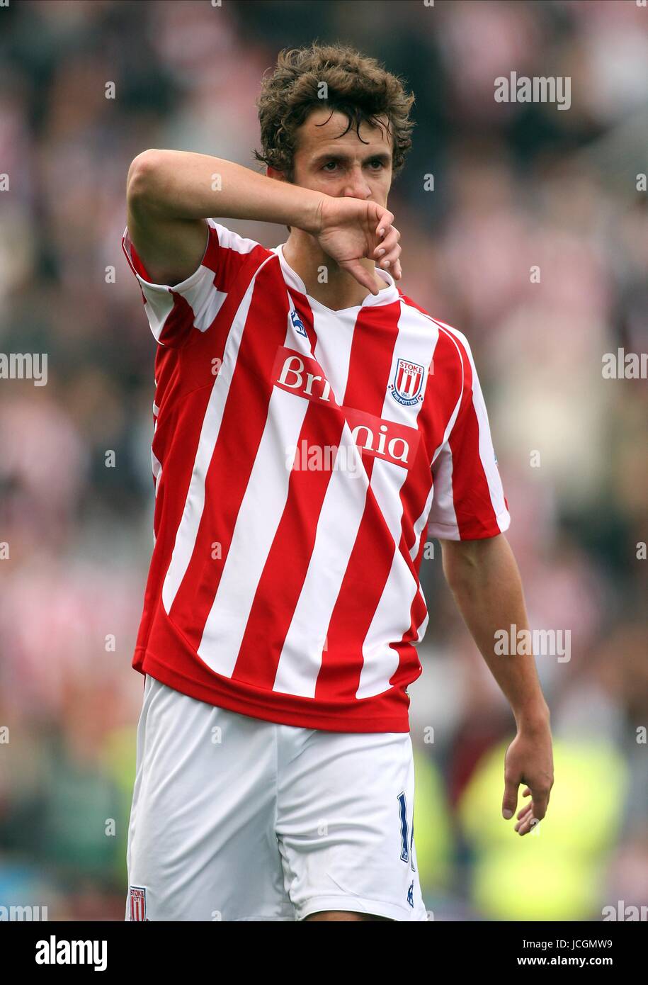 DANNY PUGH STOKE CITY FC STOKE CITY V MANCHESTER UNITED THE BRITANNIA ...