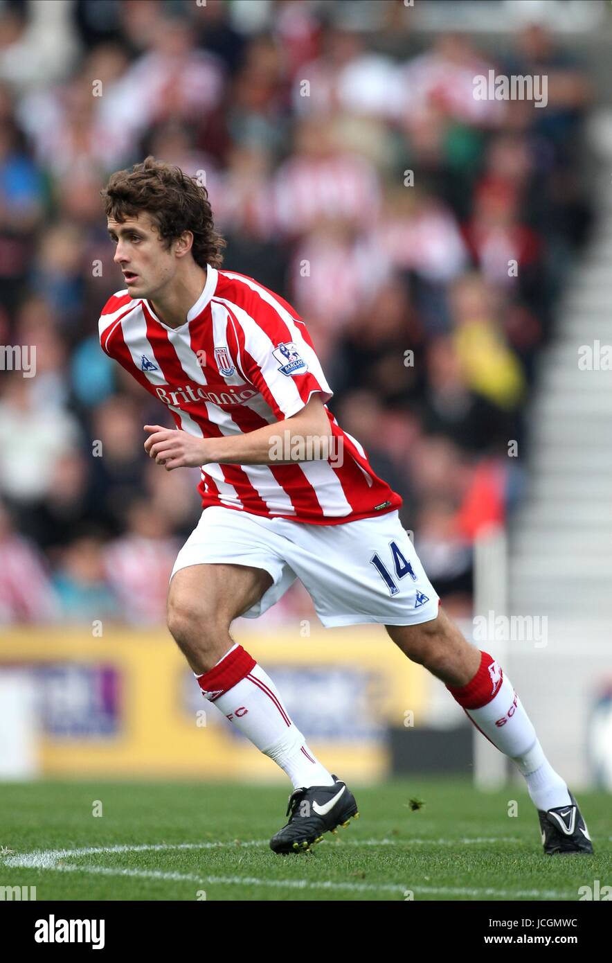 DANNY PUGH STOKE CITY FC STOKE CITY V MANCHESTER UNITED THE BRITANNIA ...
