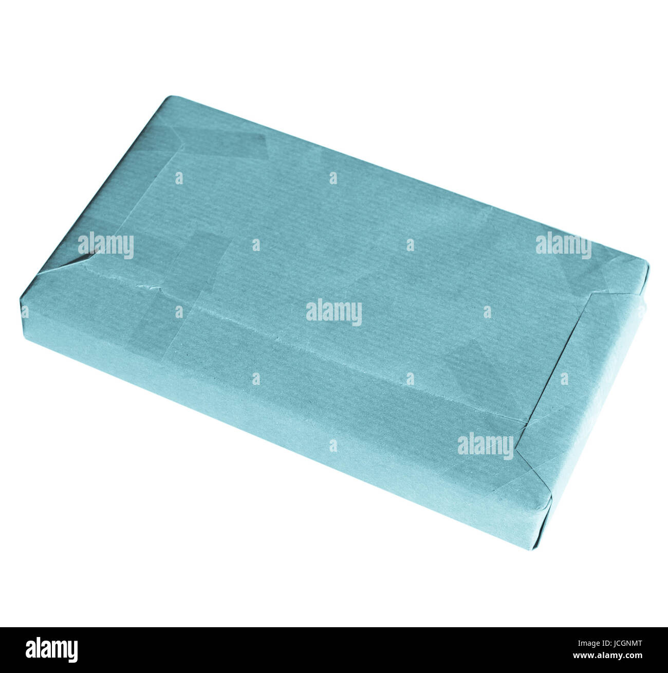 Parcel picture - cool cyanotype Stock Photo - Alamy