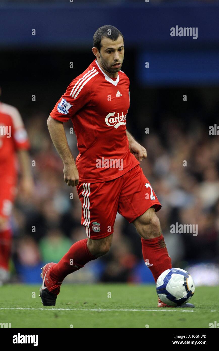 JAVIER MASCHERANO LIVERPOOL FC CHELSEA V LIVERPOOL STAMFORD BRIDGE ...