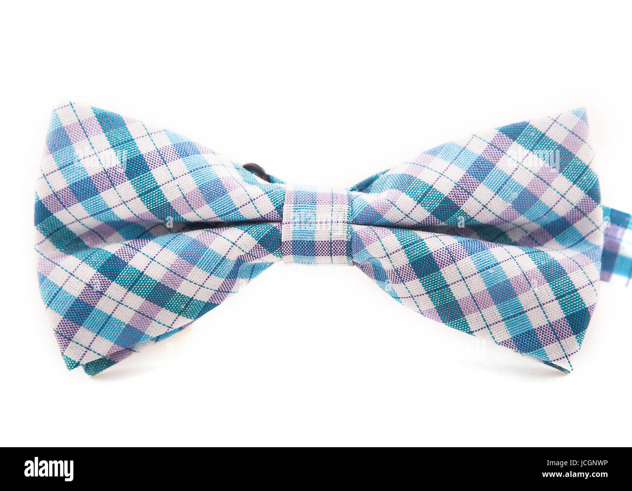 Male bow with light flowers with blue lines on white isolated ...