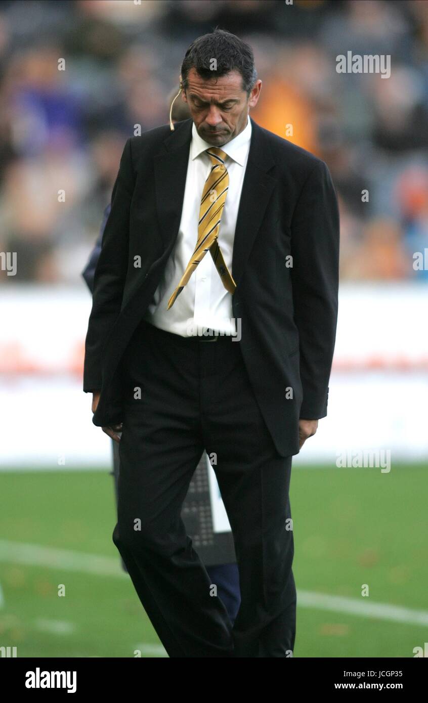 PHIL BROWN HULL CITY FC MANAGER HULL V WIGAN KC STADIUM, HULL, ENGLAND ...