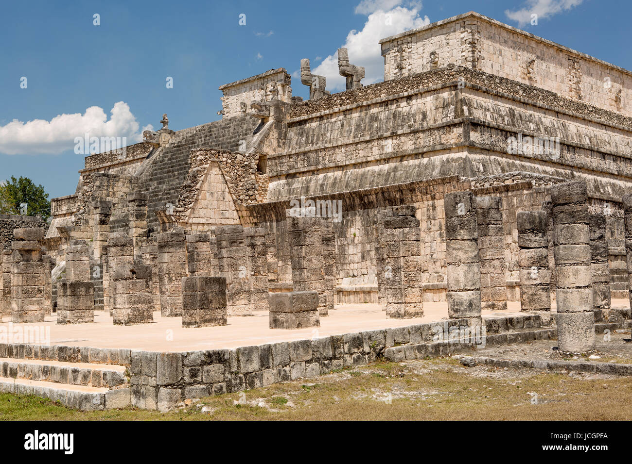 ancient Mayan temple ruins on a sunny day Stock Photo - Alamy
