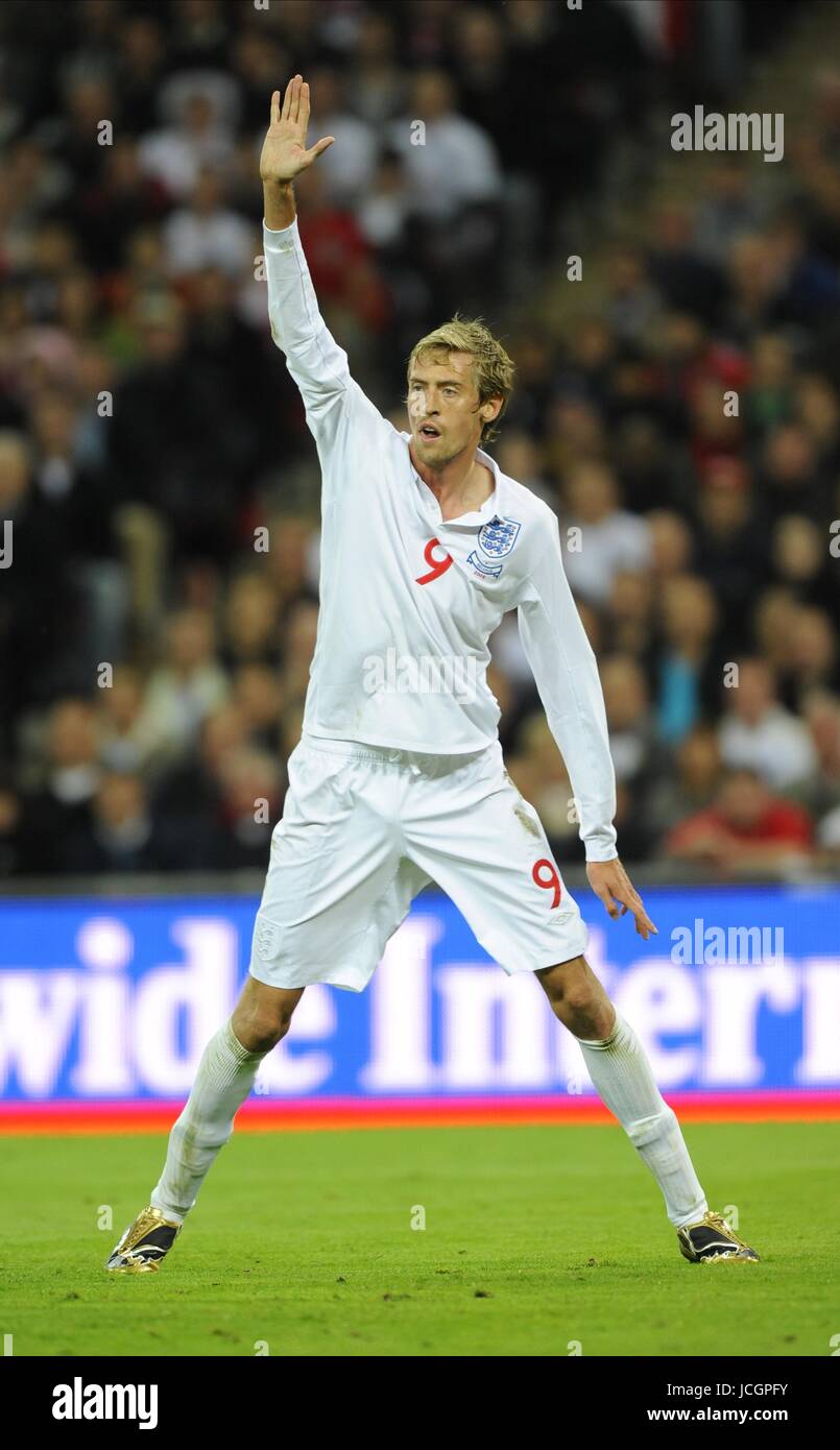 PETER CROUCH ENGLAND ENGLAND V BELARUS, WORLD CUP QUALIFYING WEMBLEY ...