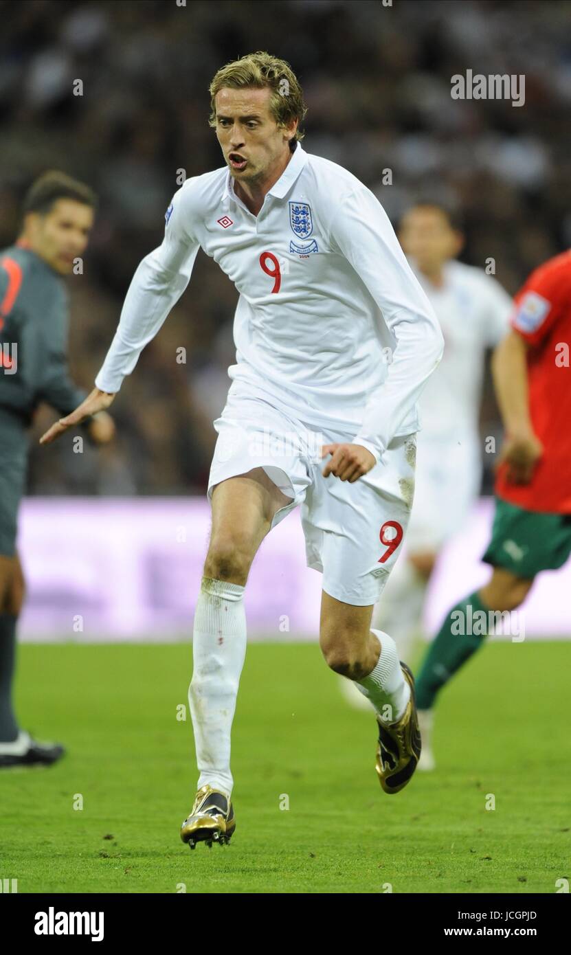 PETER CROUCH ENGLAND ENGLAND V BELARUS, WORLD CUP QUALIFYING WEMBLEY ...