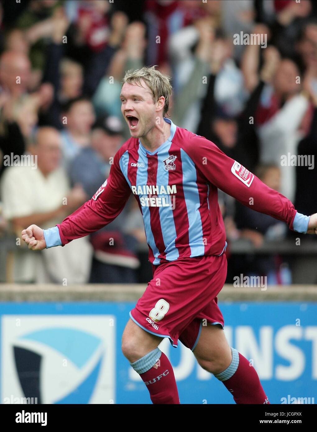 GRANT MCCANN CELEBRATES SCUNTHORPE V SHEFFIELD UNITED SCUNTHORPE V ...