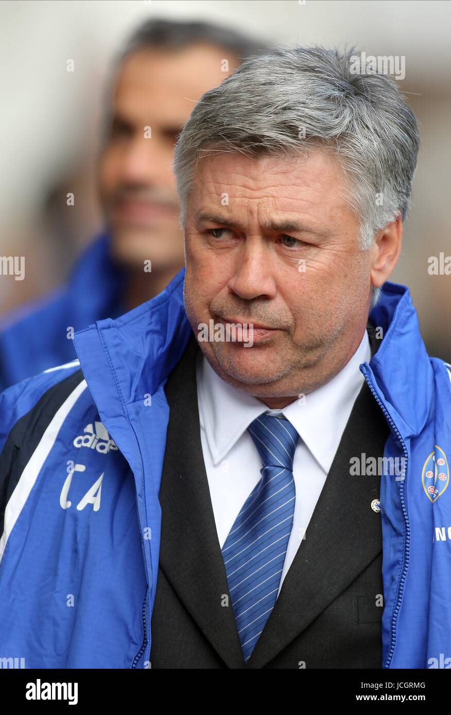 CARLO ANCELOTTI CHELSEA FC MANAGER ASTON VILLA V CHELSEA,BARCLAYS ...