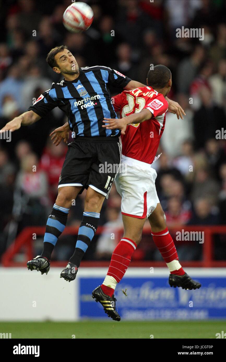 ZURAB KHIZANISHVILI & DEXTER BLACKSTOCK NOTTINGHAM FOREST V NEWCASTLE ...