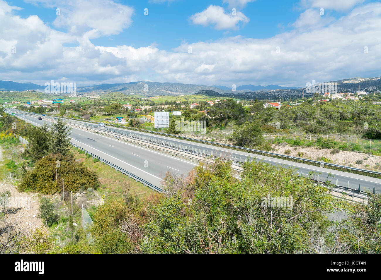 Modern A5 Motorway, near Larnaka, Cyprus Stock Photo - Alamy