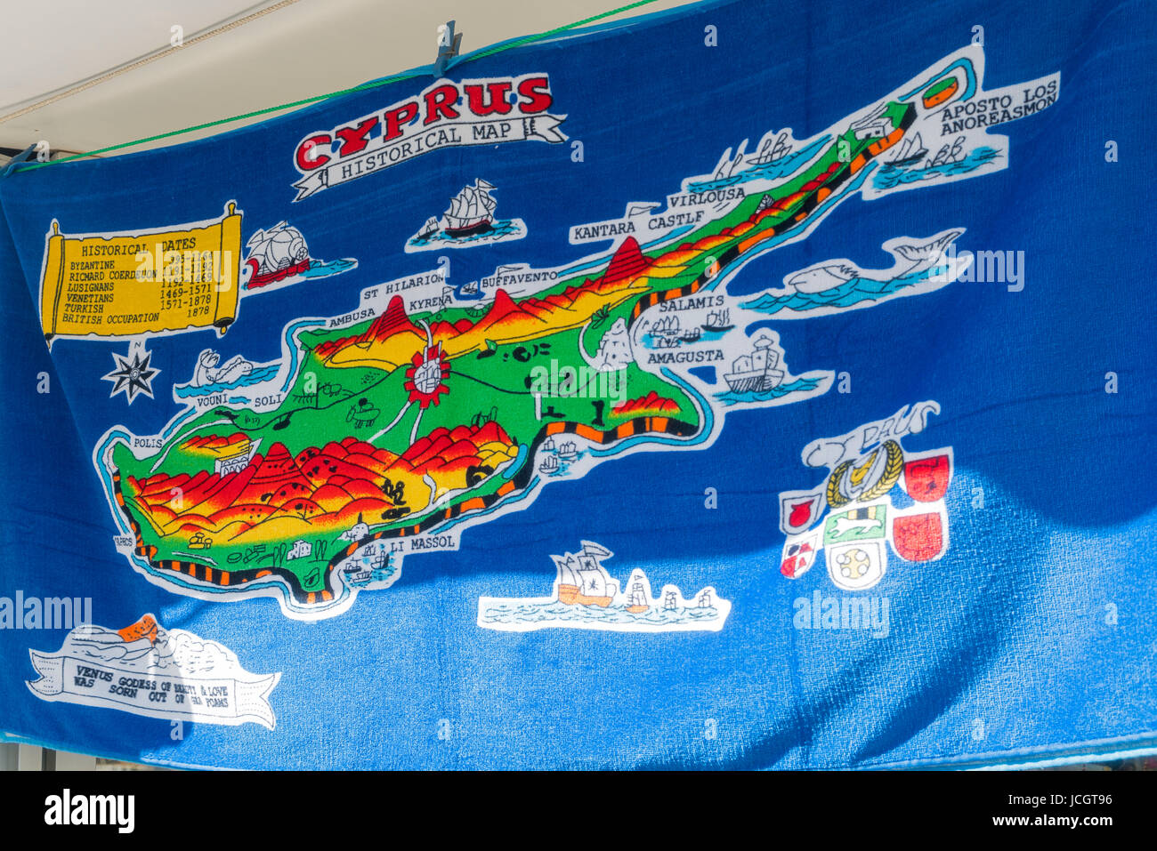 Map of paphos hi-res stock photography and images - Alamy