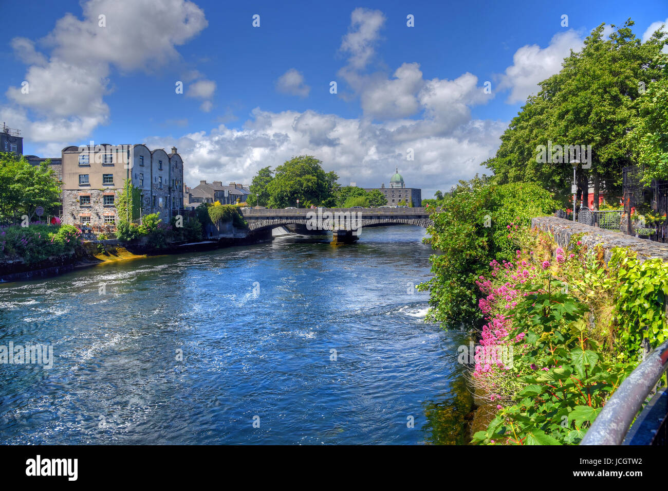 Galway, Ireland and the River Corrib Stock Photo - Alamy