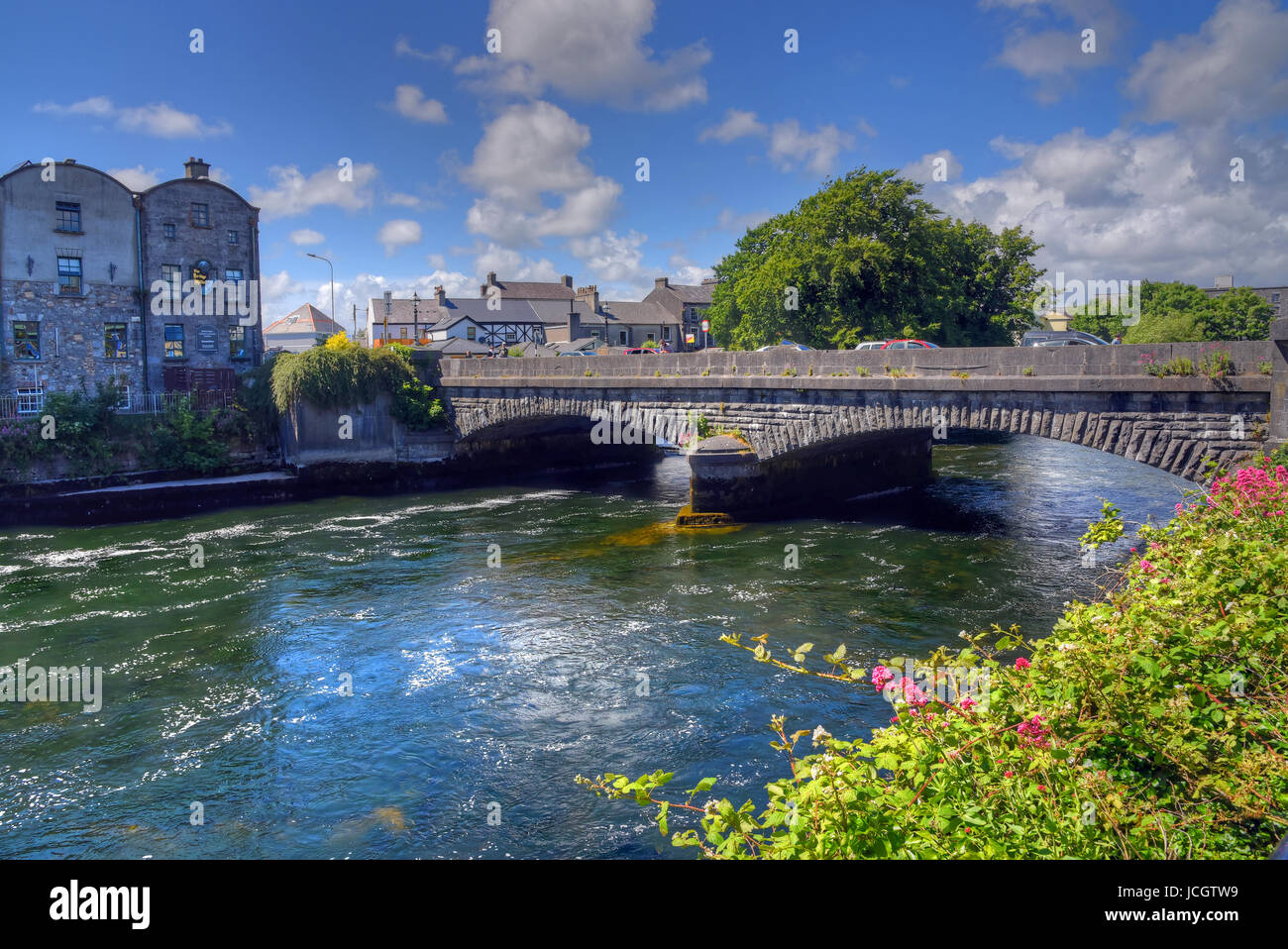 Galway, Ireland and the River Corrib Stock Photo - Alamy