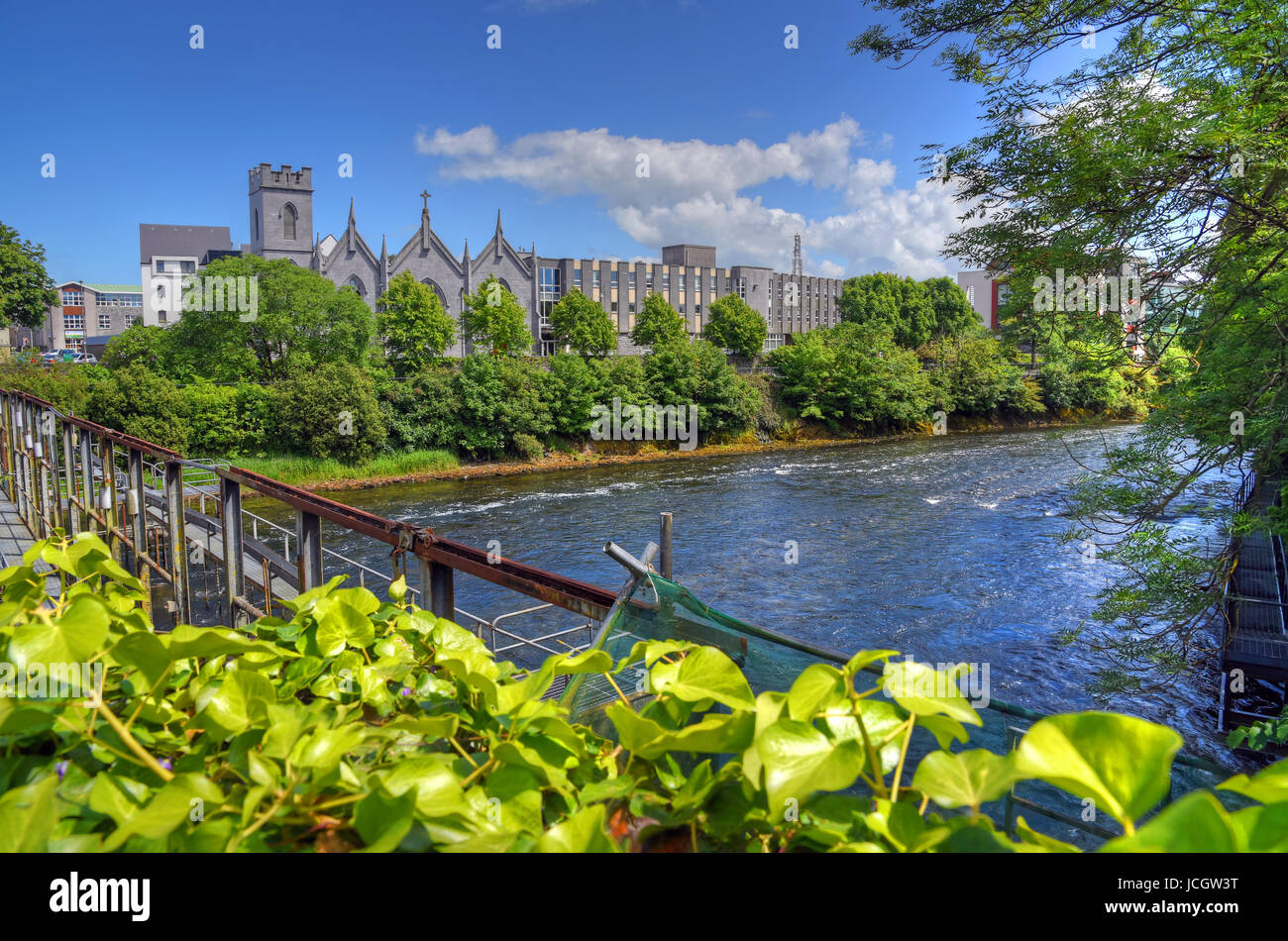 Galway, Ireland and the River Corrib Stock Photo - Alamy