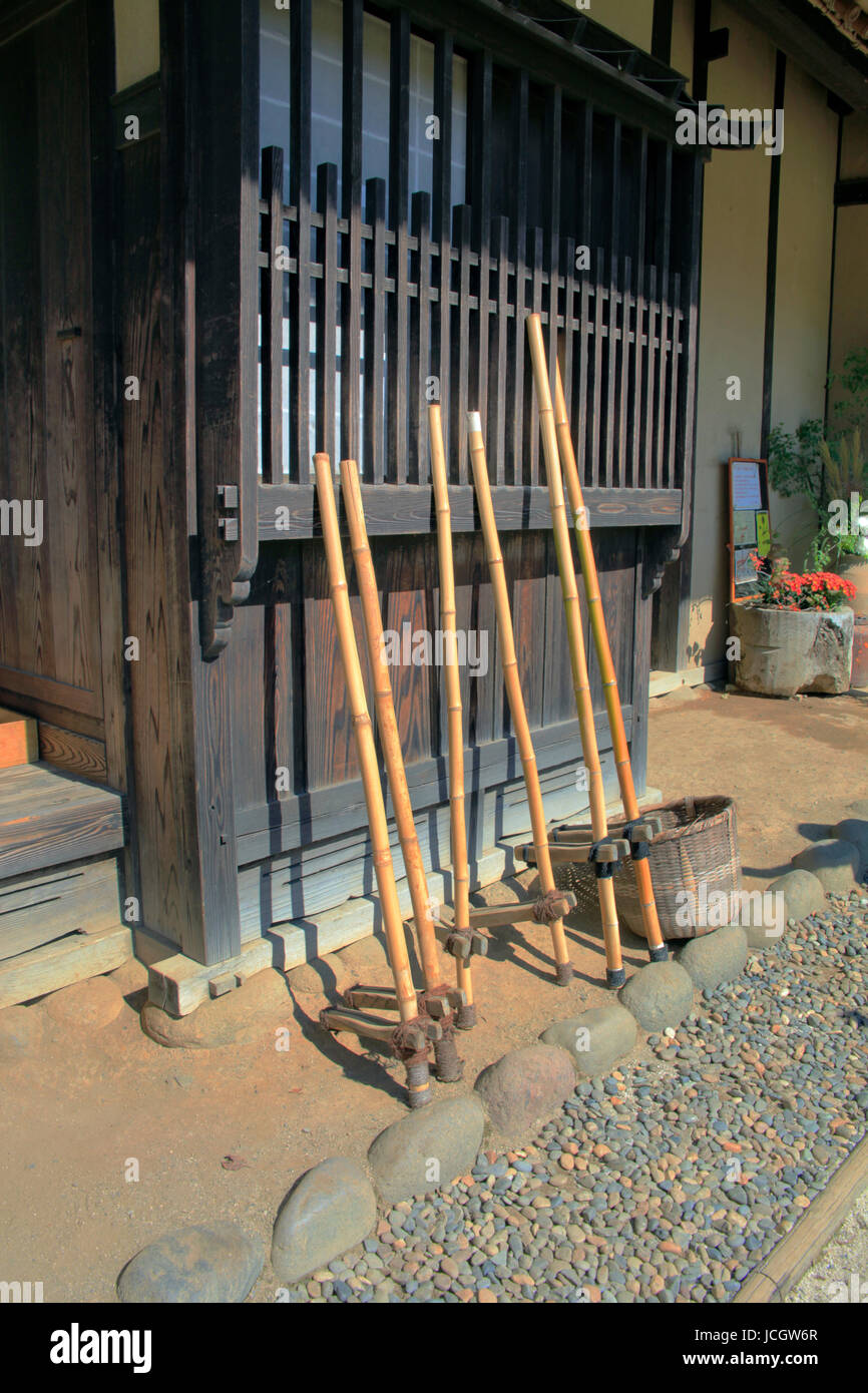 Takeuma Stilts at Satoyama Old Farmhouse Park in Musashi-Murayama city ...