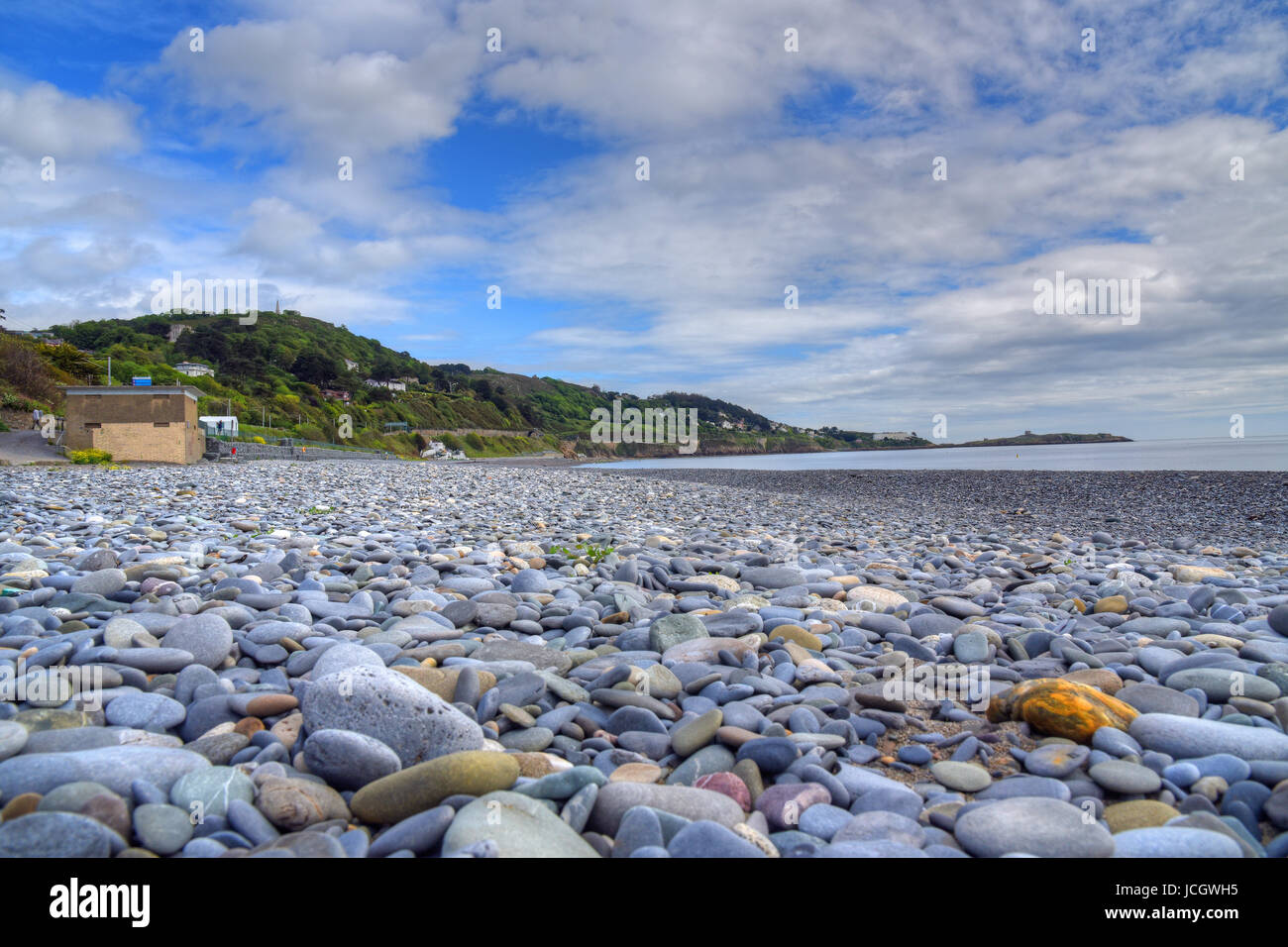 The view of the Killiney Beach in Dublin, Ireland Stock Photo - Alamy