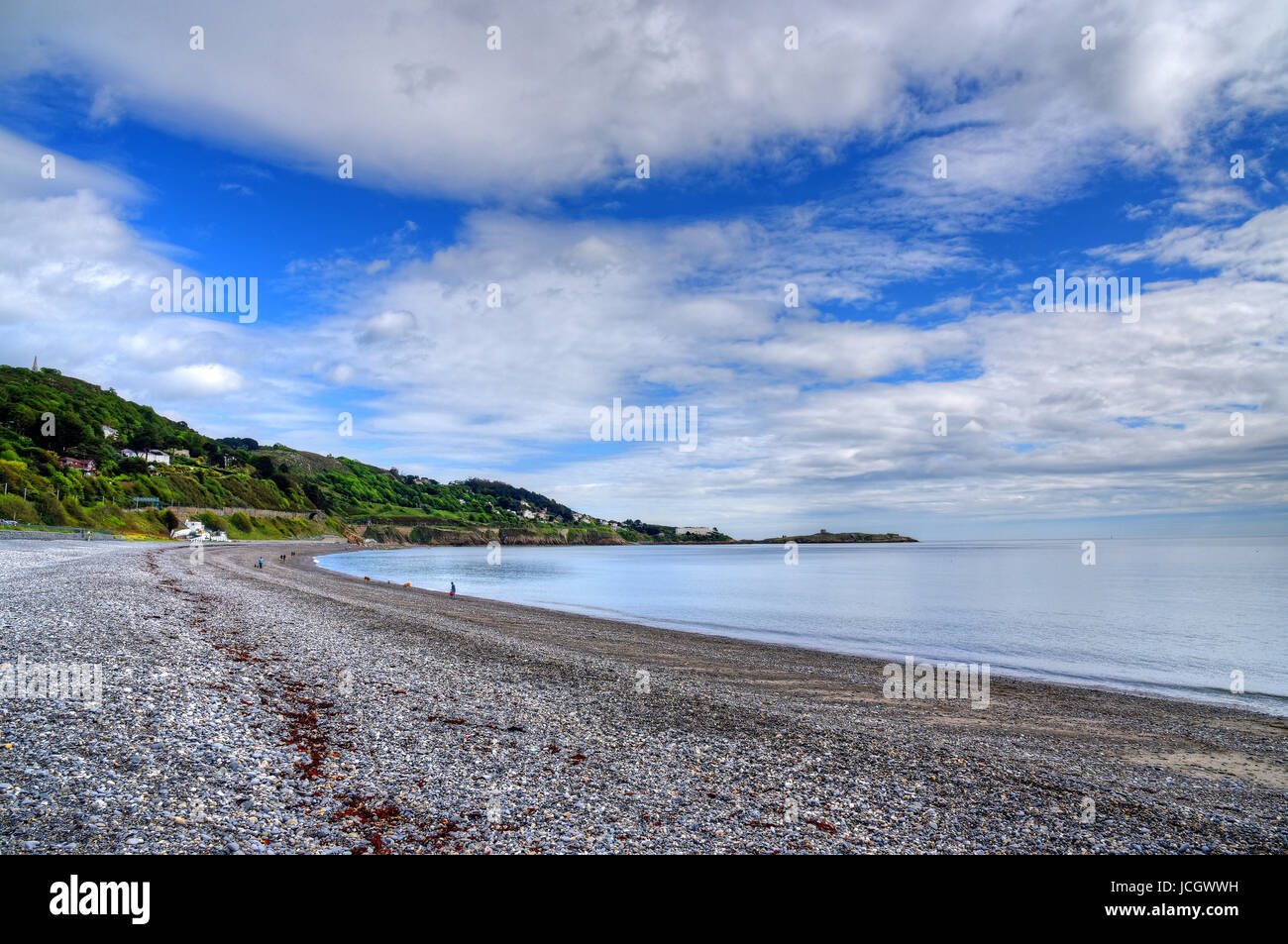The view of the Killiney Beach in Dublin, Ireland Stock Photo - Alamy