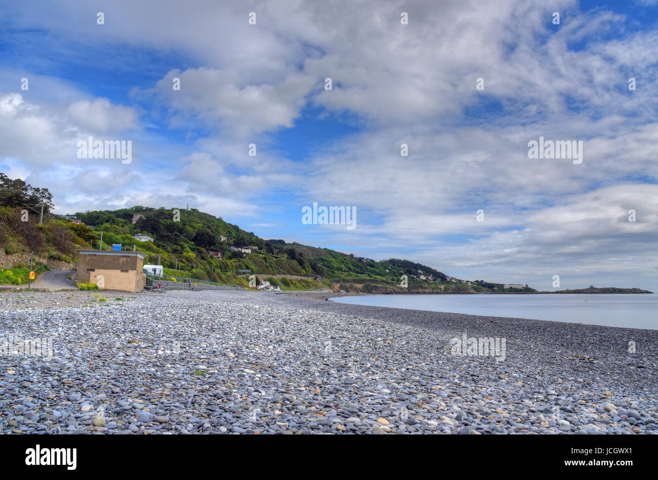 The view of the Killiney Beach in Dublin, Ireland Stock Photo - Alamy