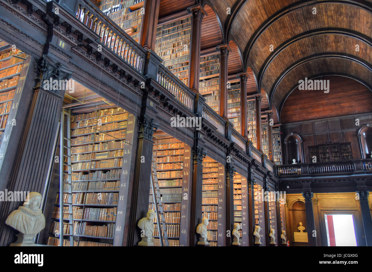 Dublin, Ireland - May 30, 2017: The Long Room in the Old Library at ...